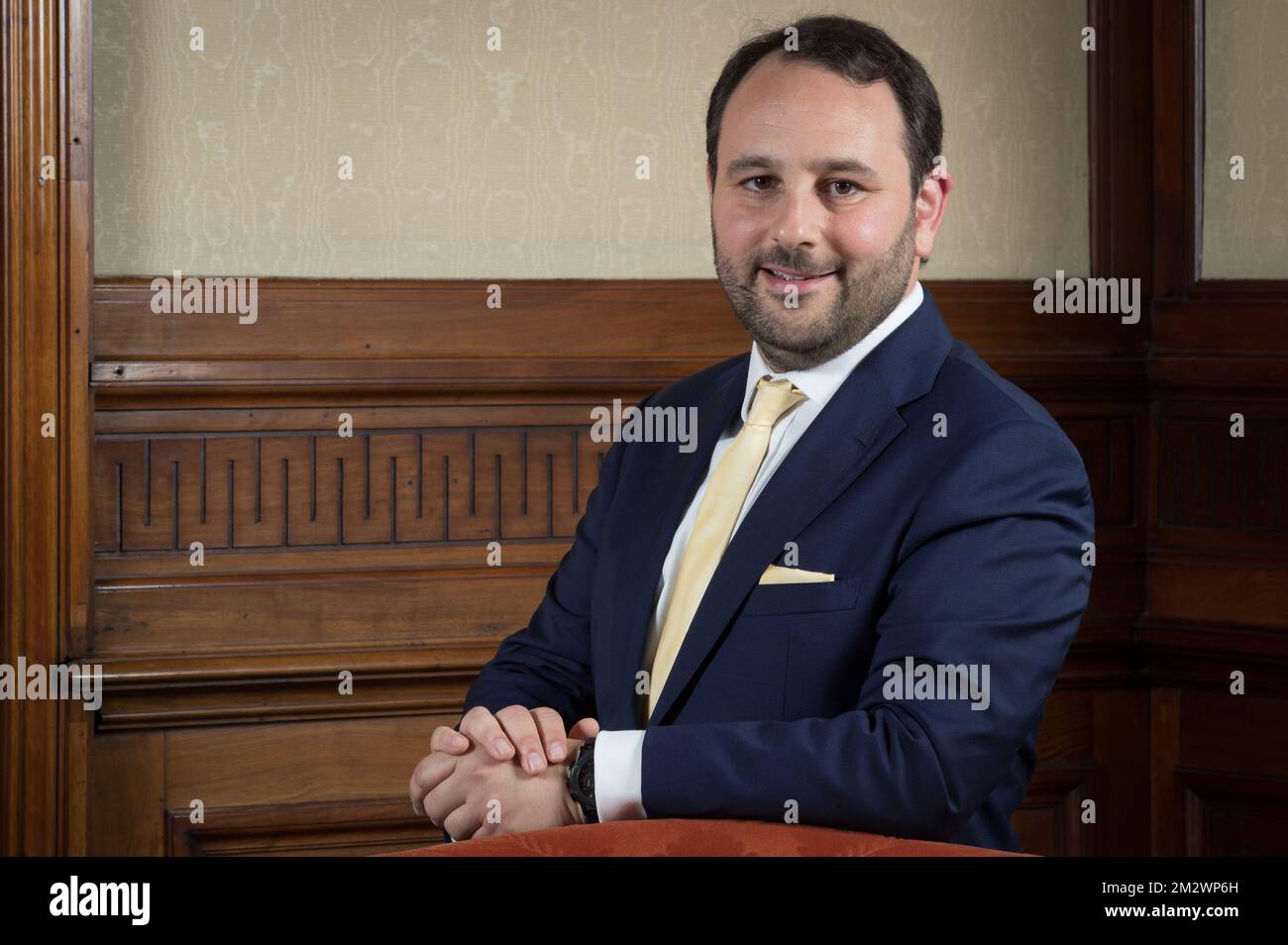 N-VA's Michael Freilich poses during a photoshoot, Thursday 20 June ...