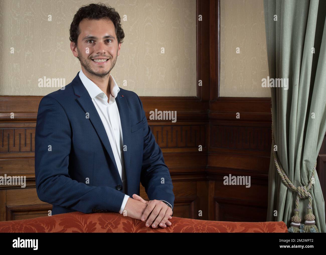 Ecolo's Samuel Cogolati poses during a photoshoot, Thursday 20 June ...