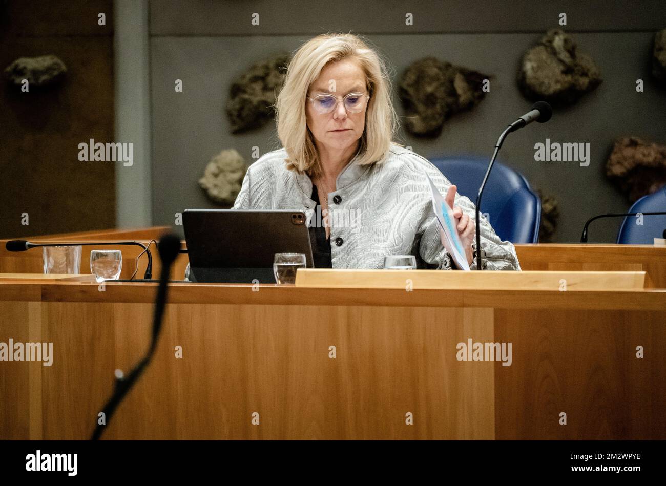THE HAGUE - Sigrid Kaag, Minister of Finance, during a debate on the ...
