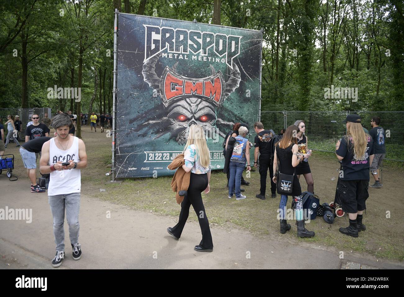 Illustration picture shows the first day of the Graspop Metal Meeting ...