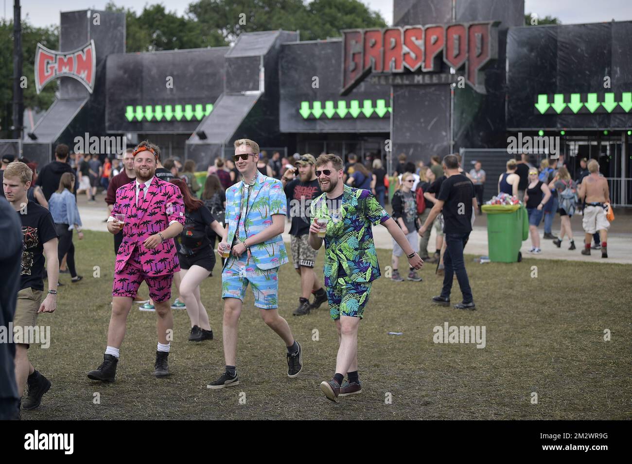 Illustration picture shows the first day of the Graspop Metal Meeting ...