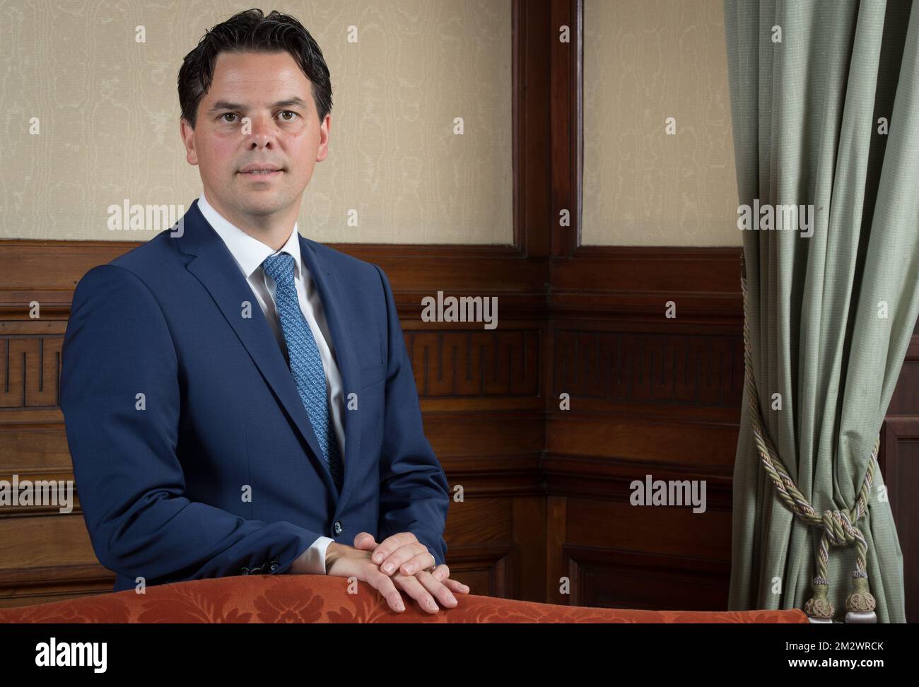 N-VA's Peter Buysrogge poses during a photoshoot, Thursday 20 June 2019 ...