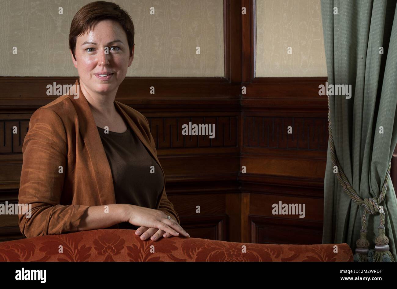 N-VA's Yngvild Ingels poses during a photoshoot, Thursday 20 June 2019 ...