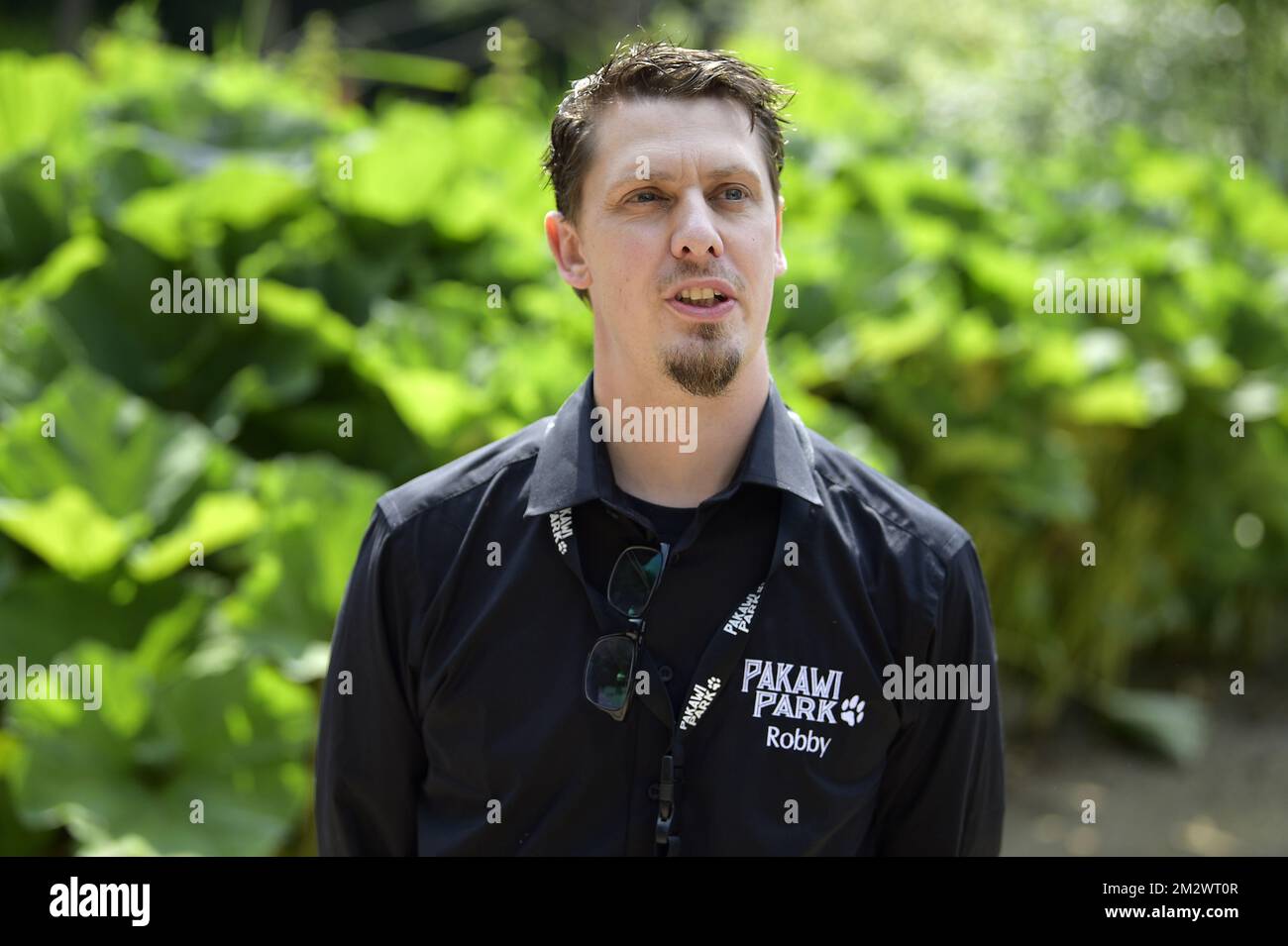 Pakawi Park biologist Robby Van der velden pictured during the ...