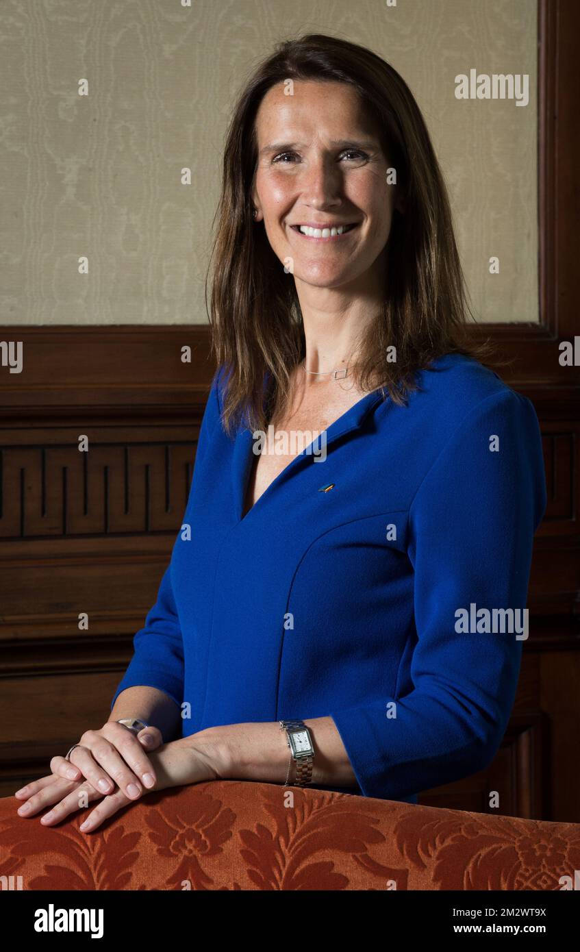 MR's Sophie Wilmes poses during a photoshoot, Thursday 20 June 2019, at ...