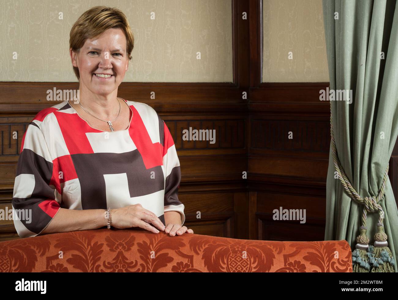 CD&V's Els Van Hoof poses during a photoshoot, Thursday 20 June 2019 ...