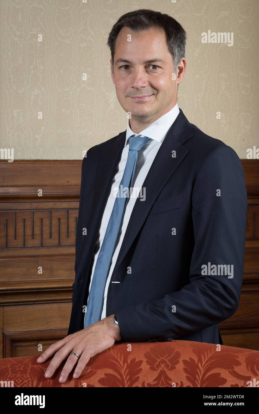 Open Vld's Alexander De Croo poses during a photoshoot, Thursday 20 ...