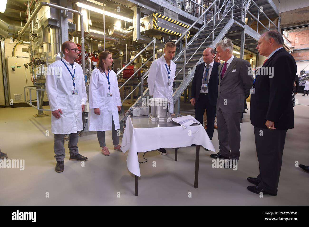 King Philippe - Filip of Belgium pictured during a visit of Belgian ...