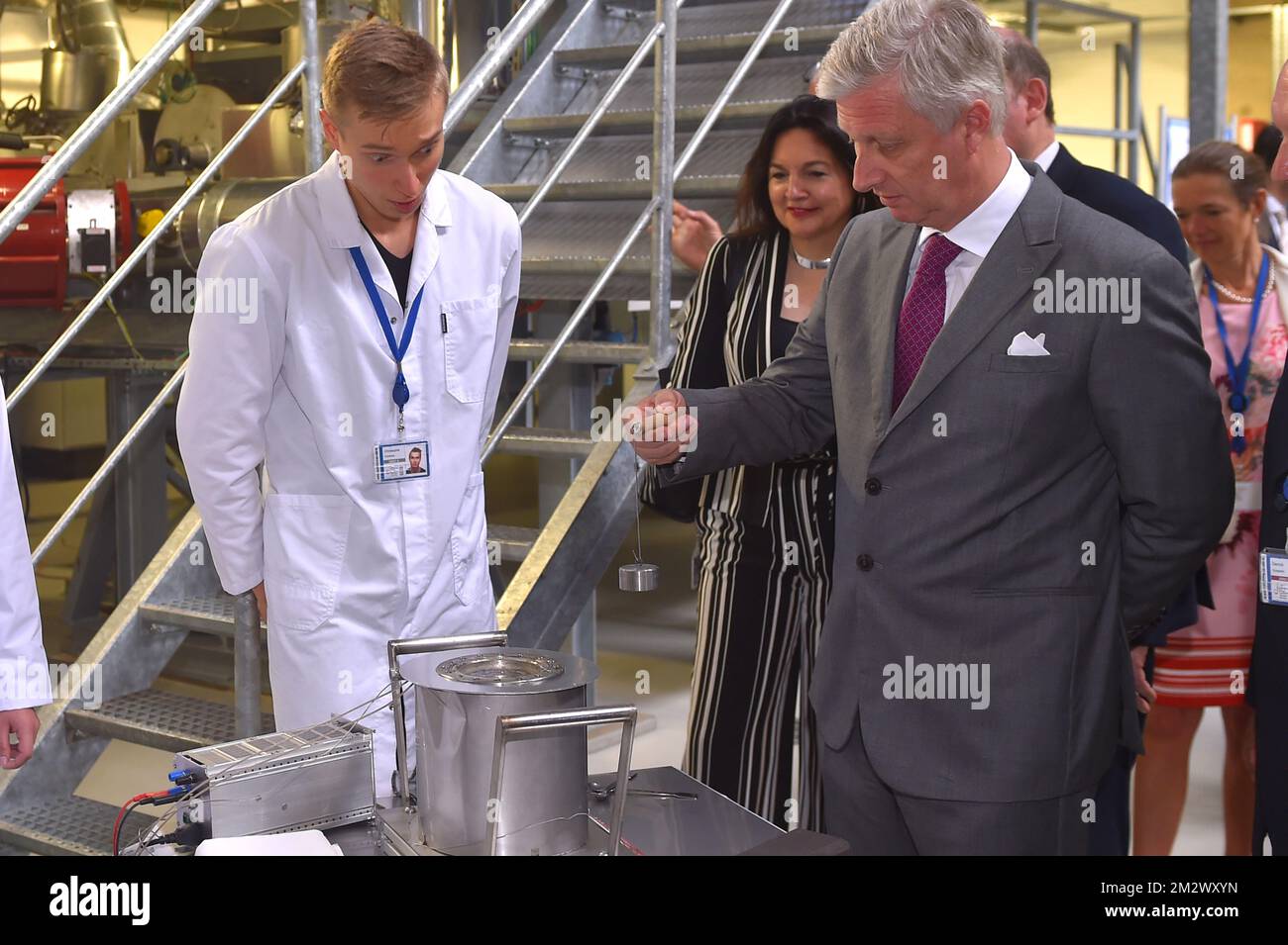 King Philippe - Filip of Belgium pictured during a visit of Belgian ...