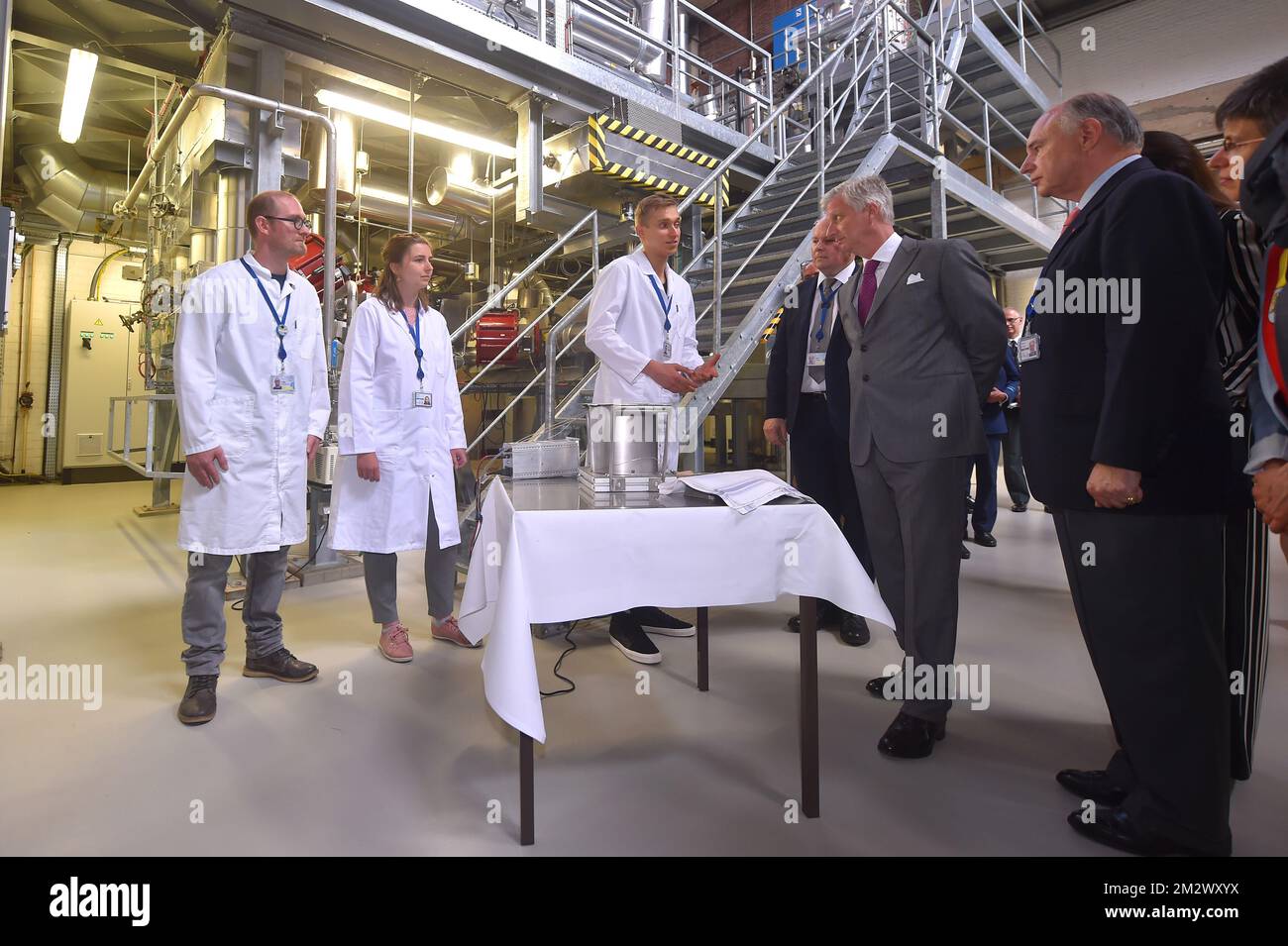 King Philippe - Filip of Belgium pictured during a visit of Belgian ...