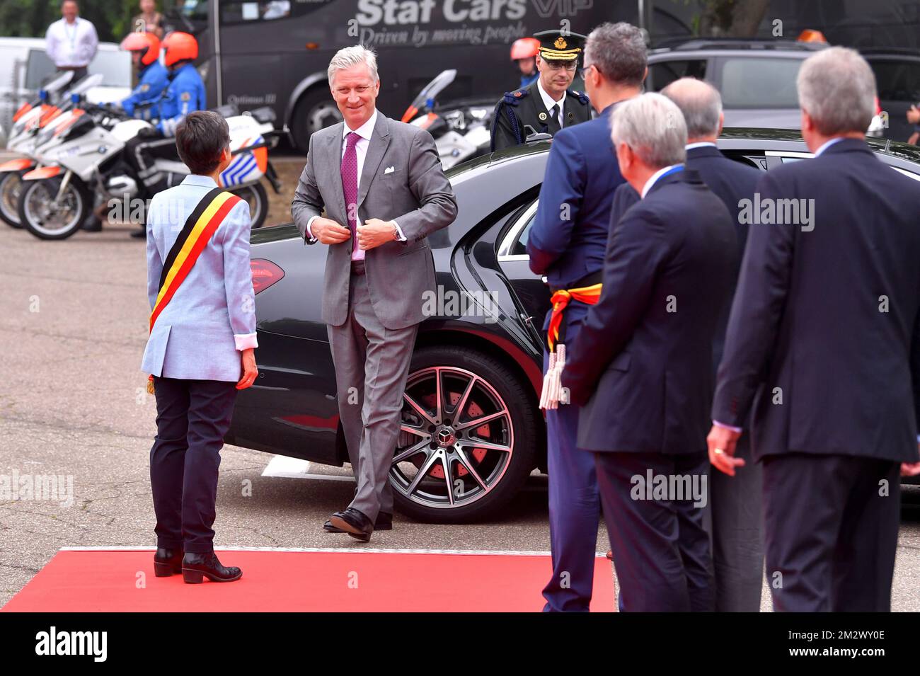 King Philippe - Filip of Belgium arrives for a visit of Belgian King at ...