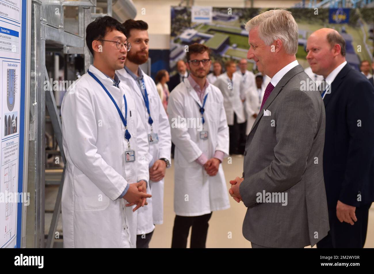 King Philippe - Filip of Belgium pictured during a visit of Belgian ...