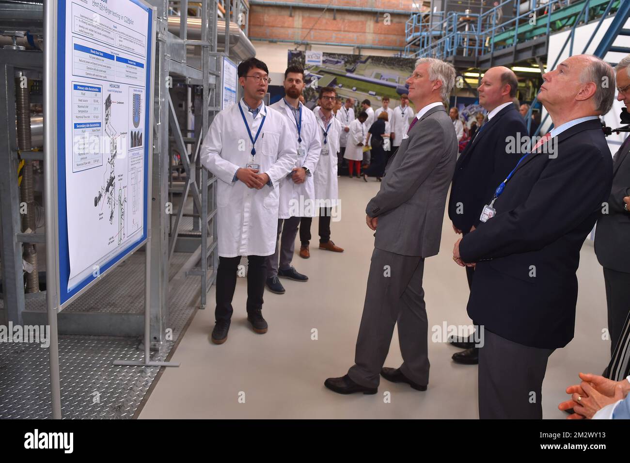 King Philippe - Filip of Belgium pictured during a visit of Belgian ...