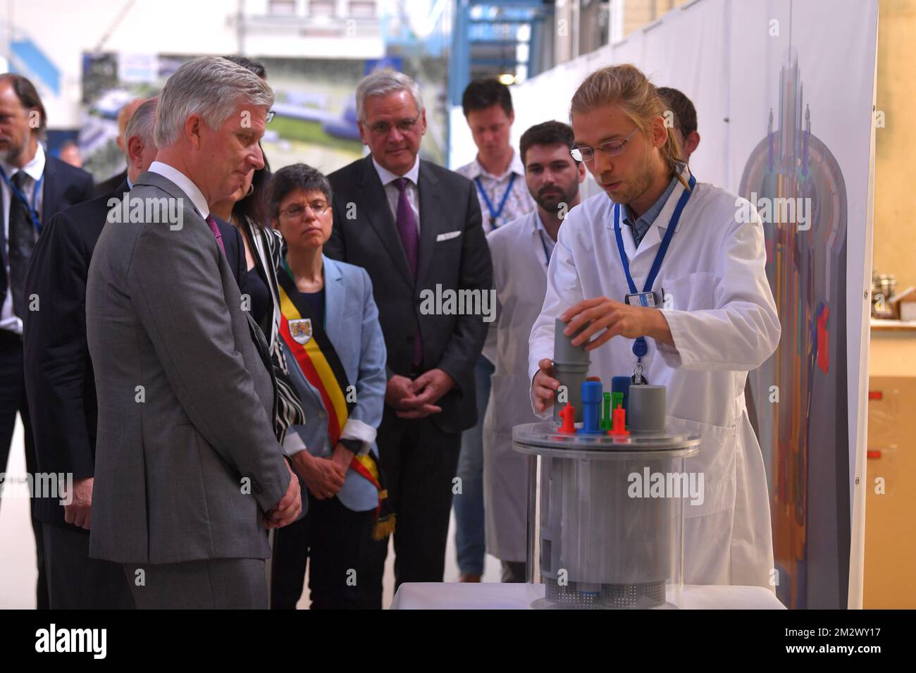 King Philippe - Filip of Belgium pictured during a visit of Belgian ...