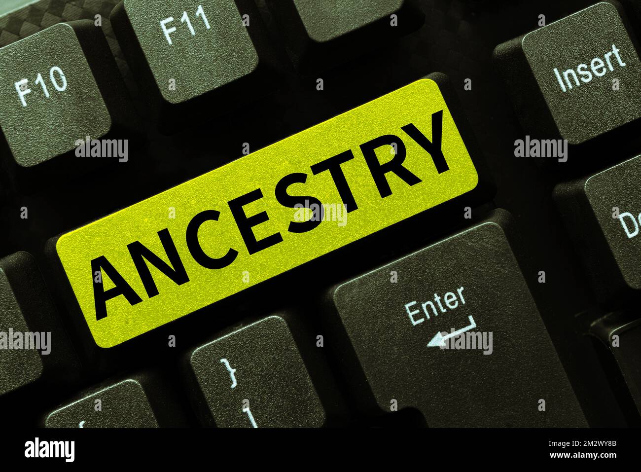 Conceptual caption Ancestry. Concept meaning the history or ...