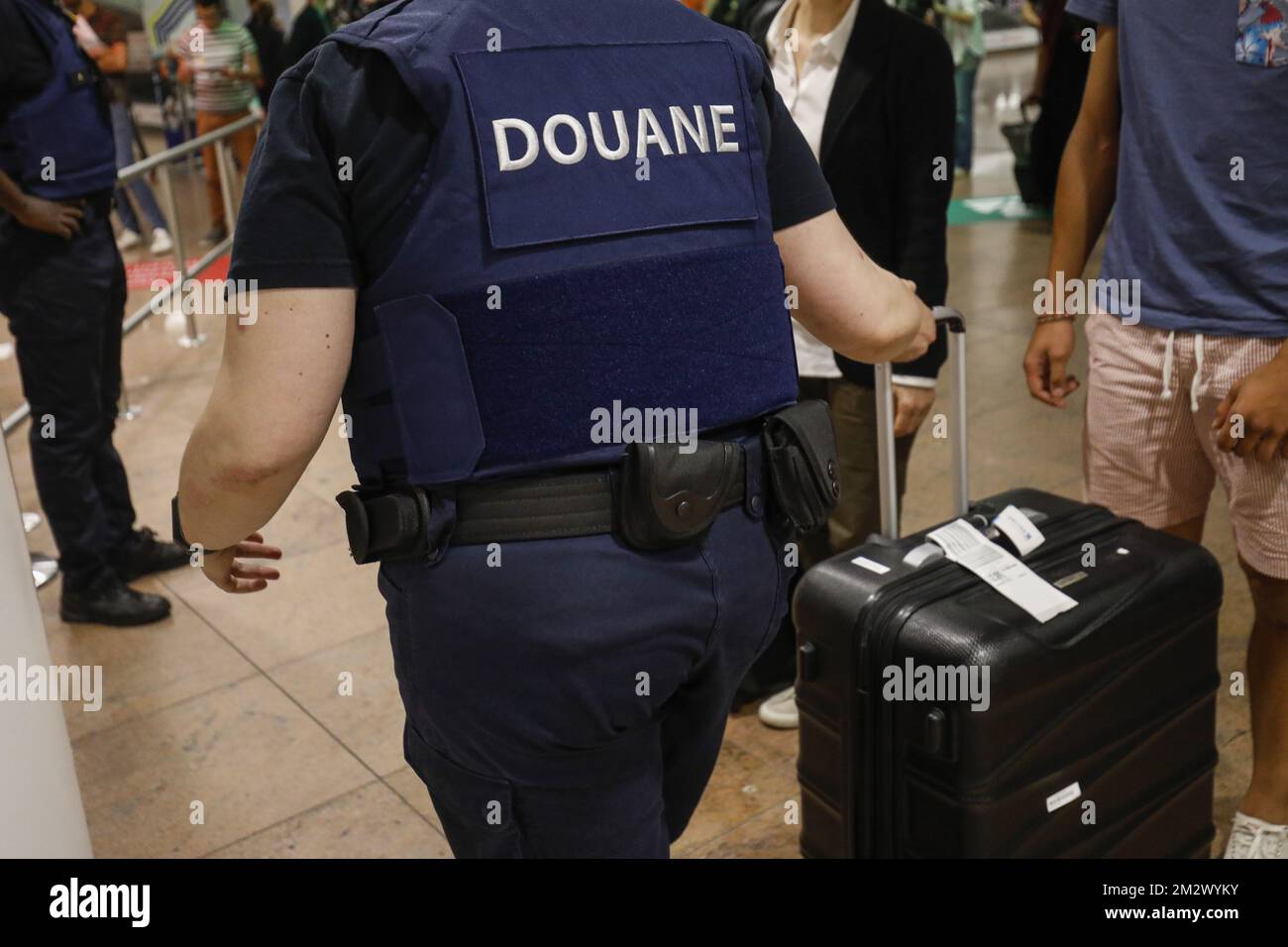 Illustration picture shows shows controls during the opening of a new ...