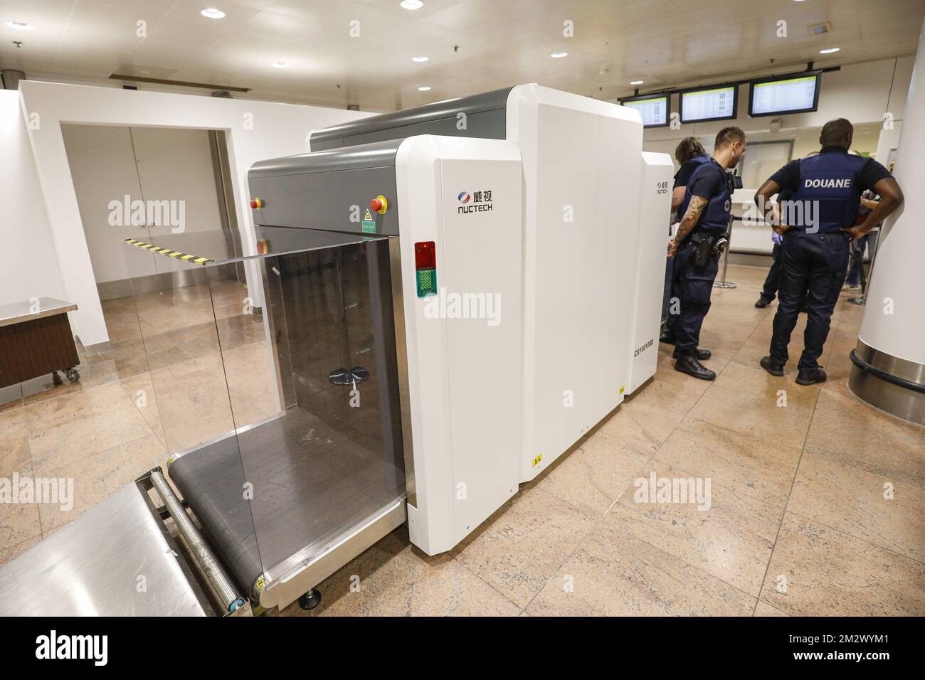 Illustration picture shows shows controls during the opening of a new ...