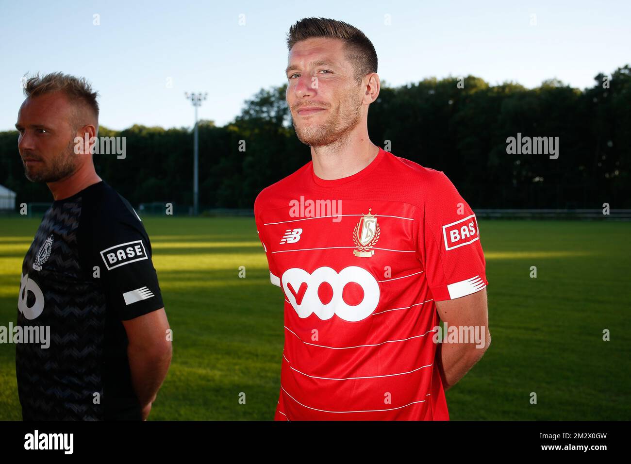 Standard's Sebastien Pocognoli poses for the photographer during the ...