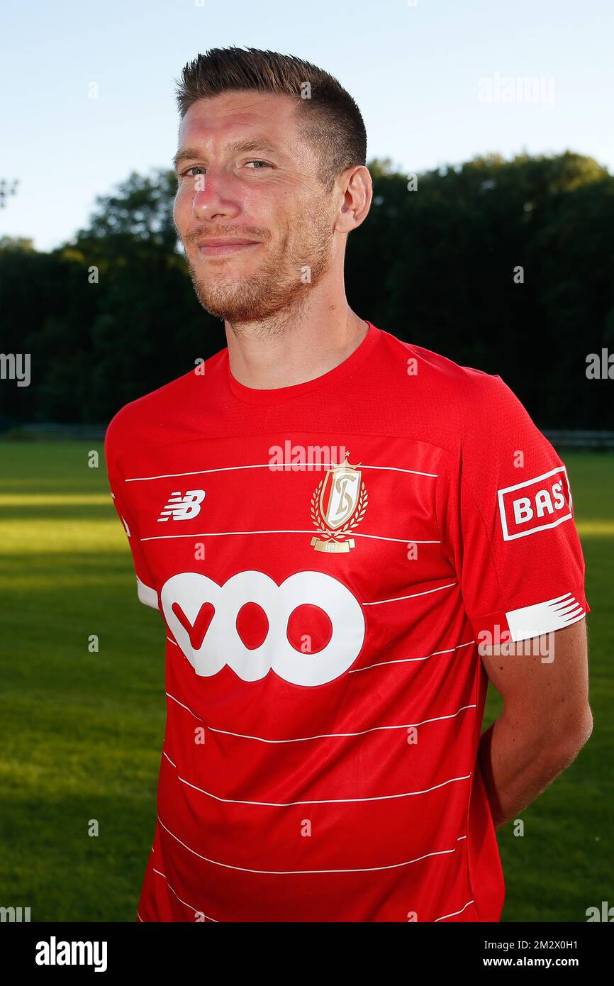 Standard's Sebastien Pocognoli poses for the photographer during the ...
