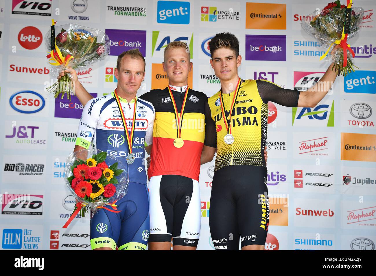 Belgian Timothy Dupont of Wanty-Gobert Cycling Team , winner of the ...