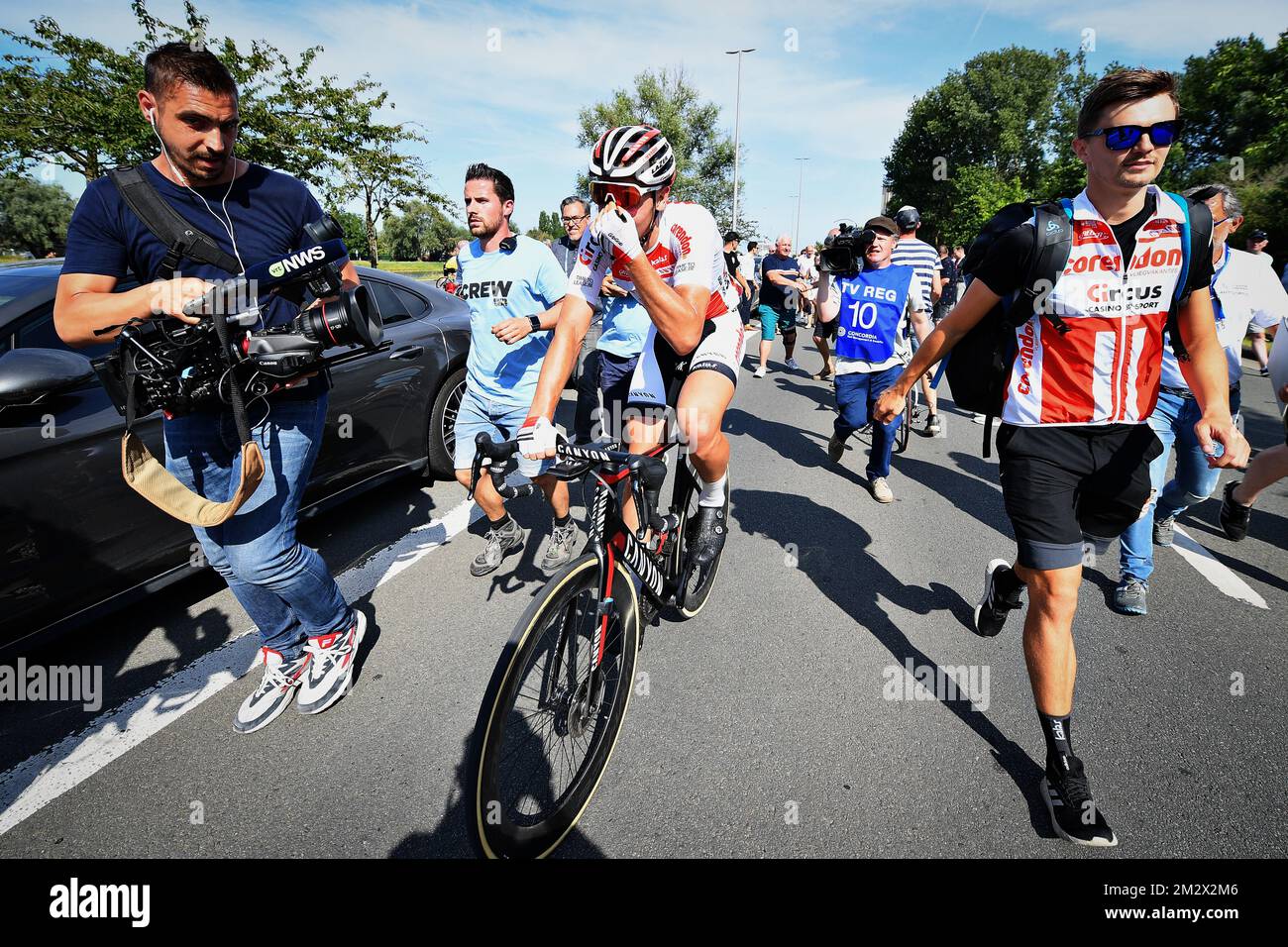Belgian Tim Merlier of Corendon-Circus pictured after winning the men's ...