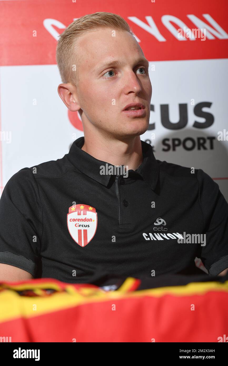 Belgian Tim Merlier of Corendon-Circus pictured during a press ...