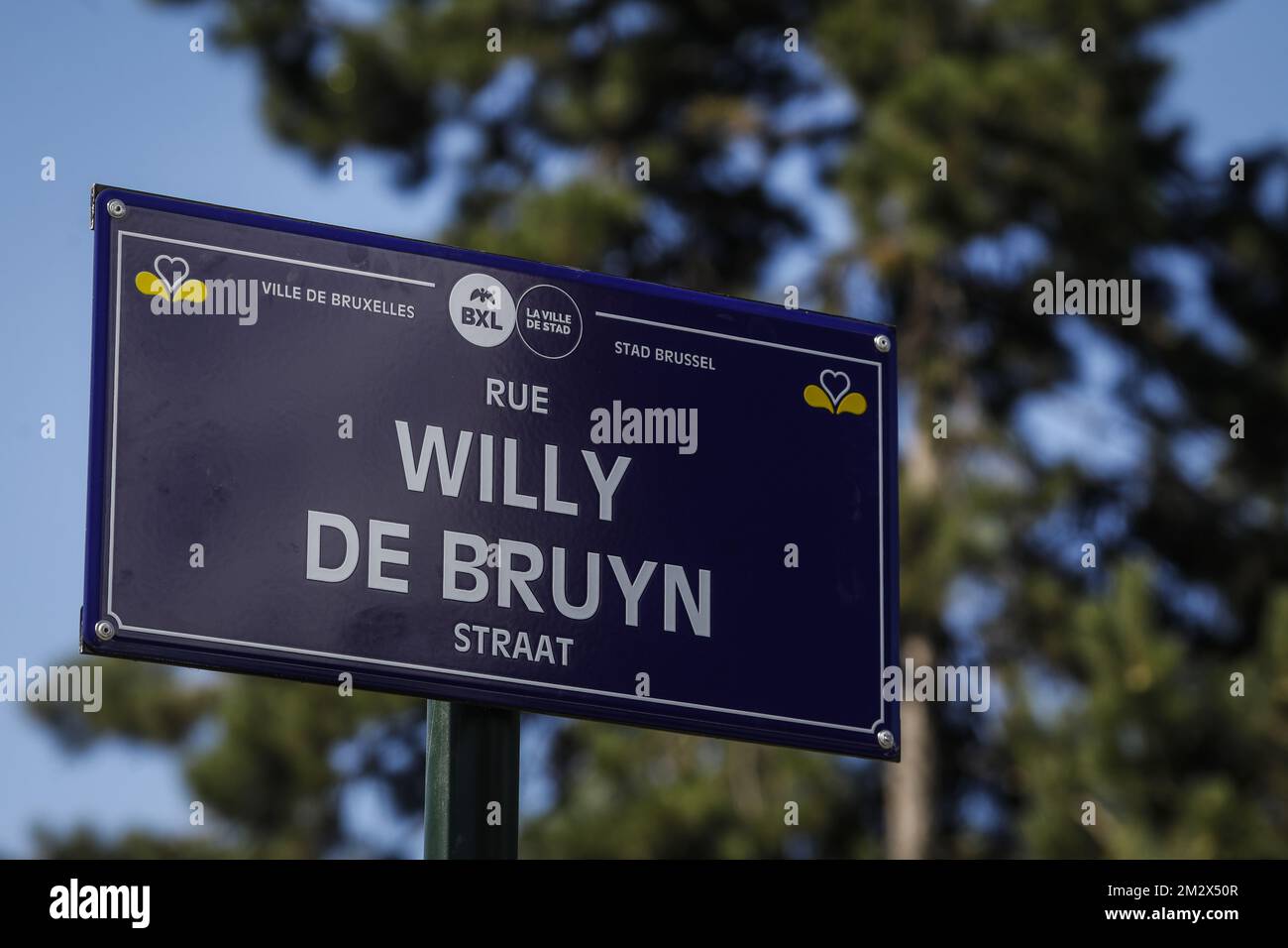 the new Willy De Bruyn street, in the North neighbourhood, in Brussels ...