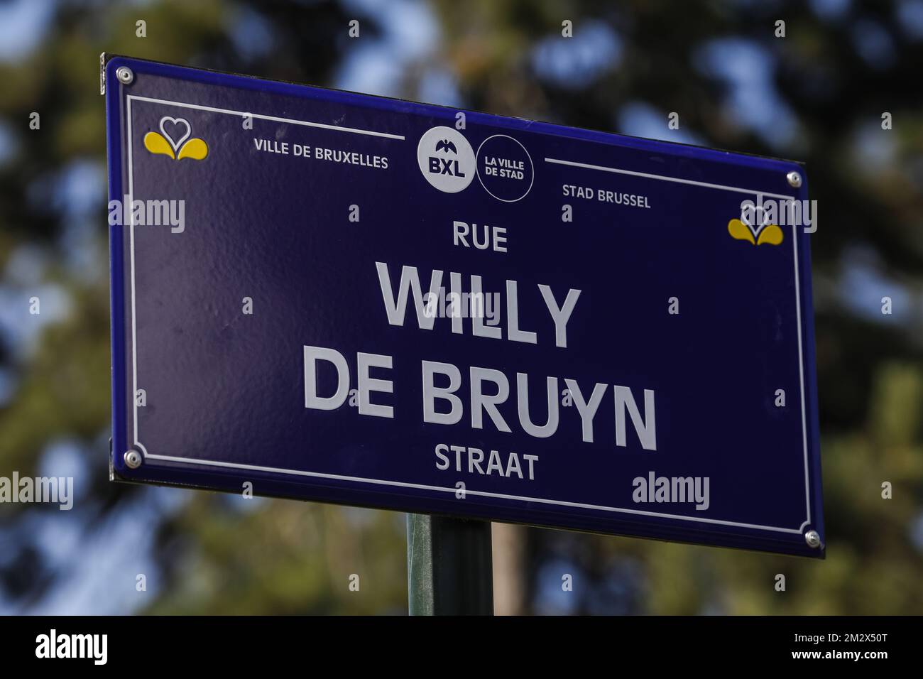 the new Willy De Bruyn street, in the North neighbourhood, in Brussels ...
