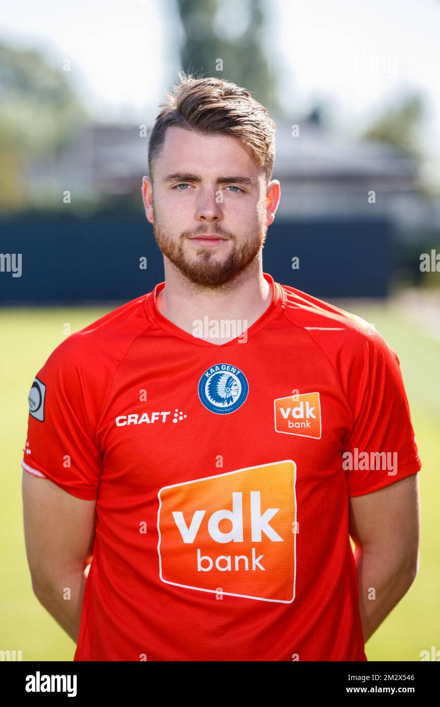 Gent's goalkeeper Colin Coosemans poses for photographer, in marge of ...