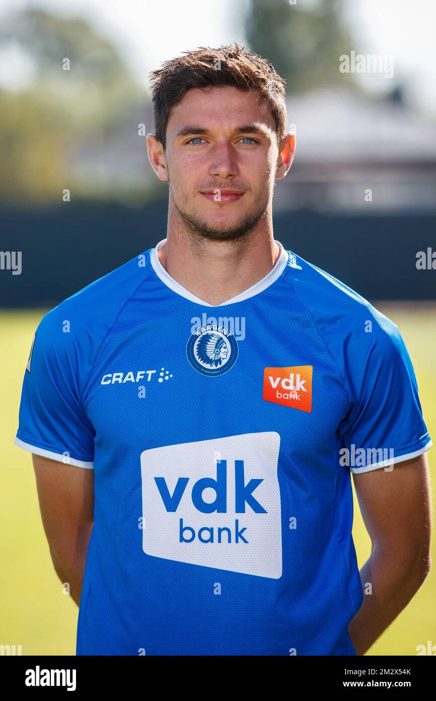 Gent's Roman Yaremchuk poses for photographer, in marge of 2019-2020 ...