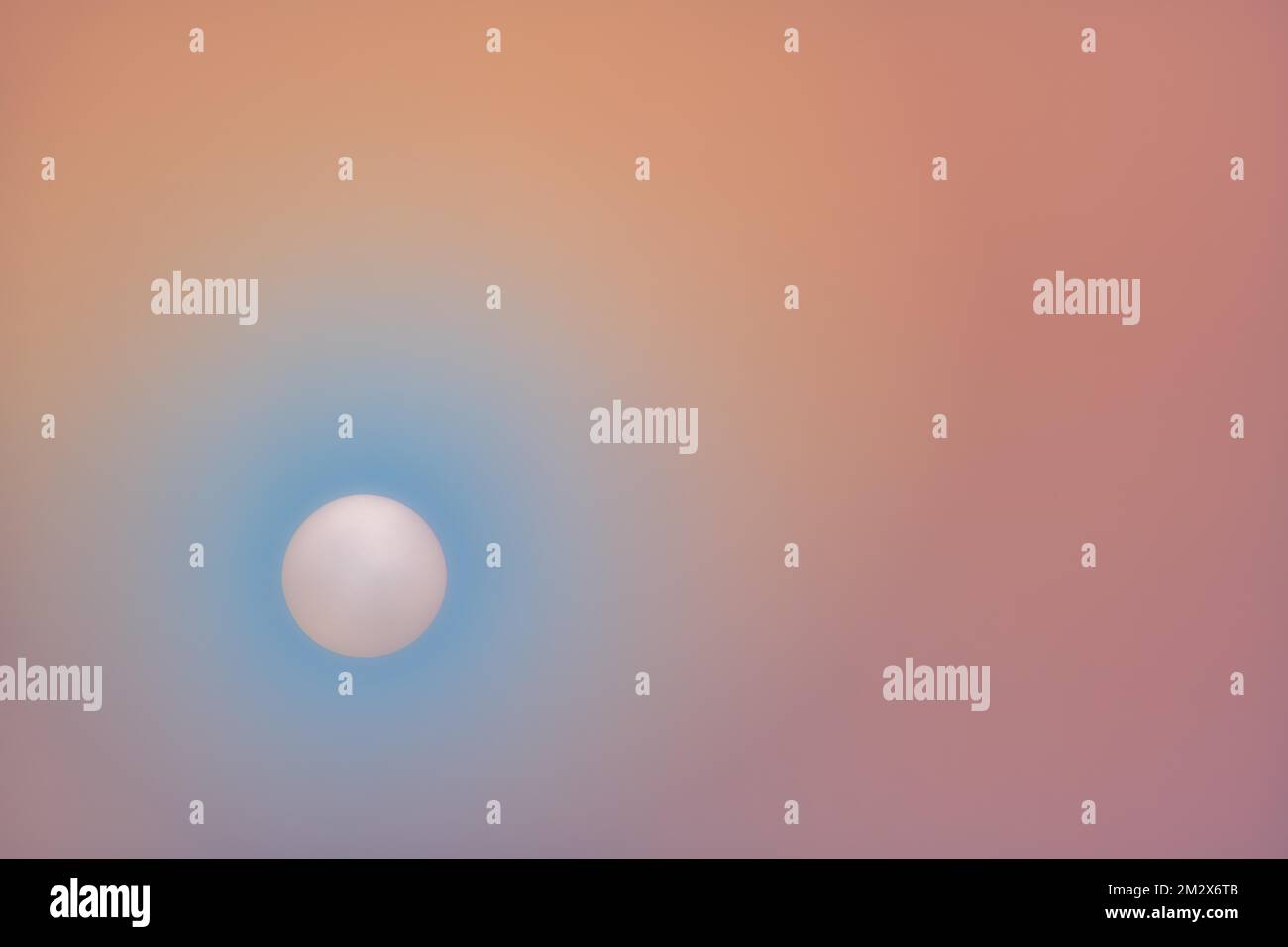 Sun shines through fog Stock Photo - Alamy