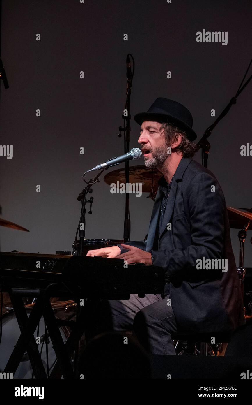 The French singer Arthur H on stage Stock Photo - Alamy