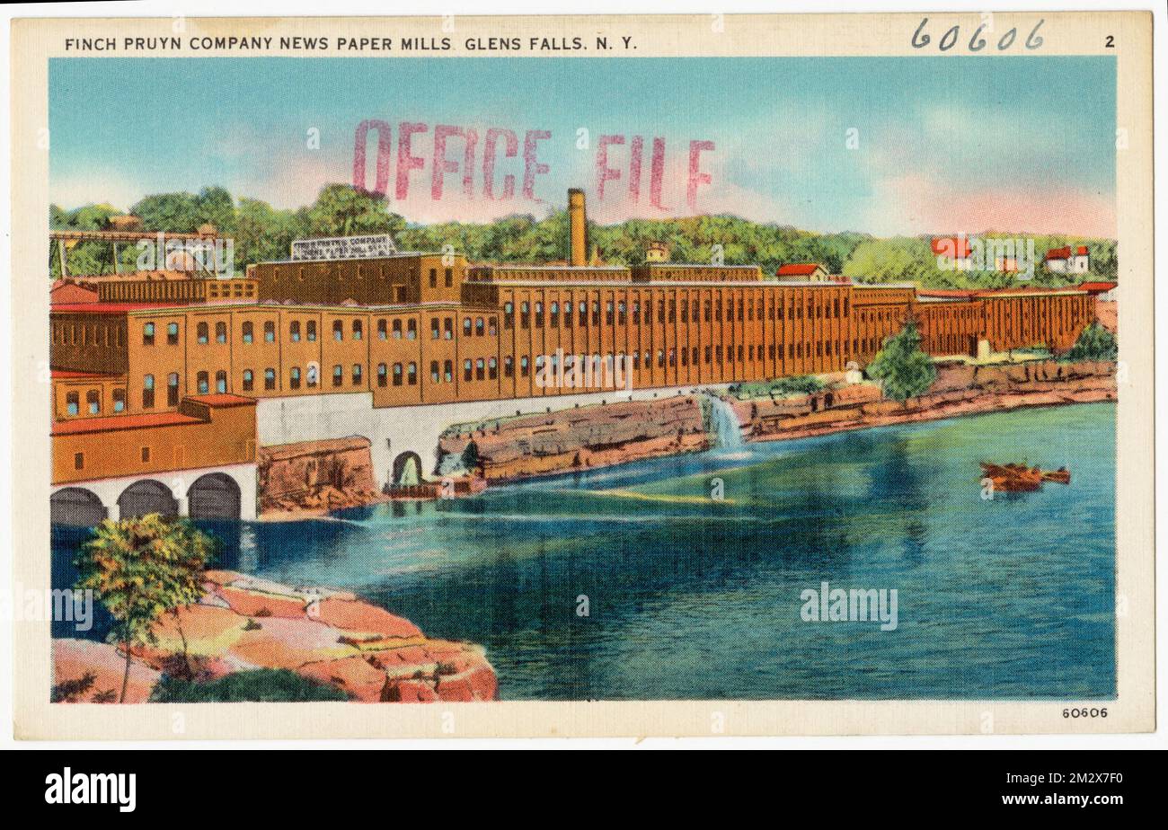Finch Pruyn Company news paper mills, Glens Falls, N. Y. , Industrial ...