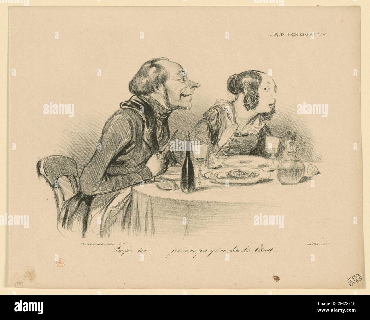 Finissez donc, je n'aime pas qu'on dise des bétises. Honoré Daumier ...