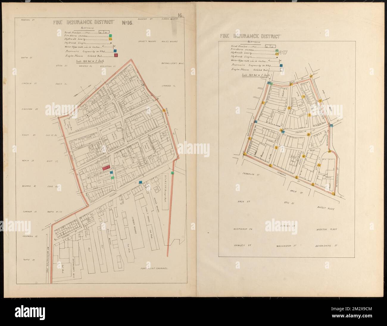 Fire insurance district atlas showing the fire insurance districts of ...