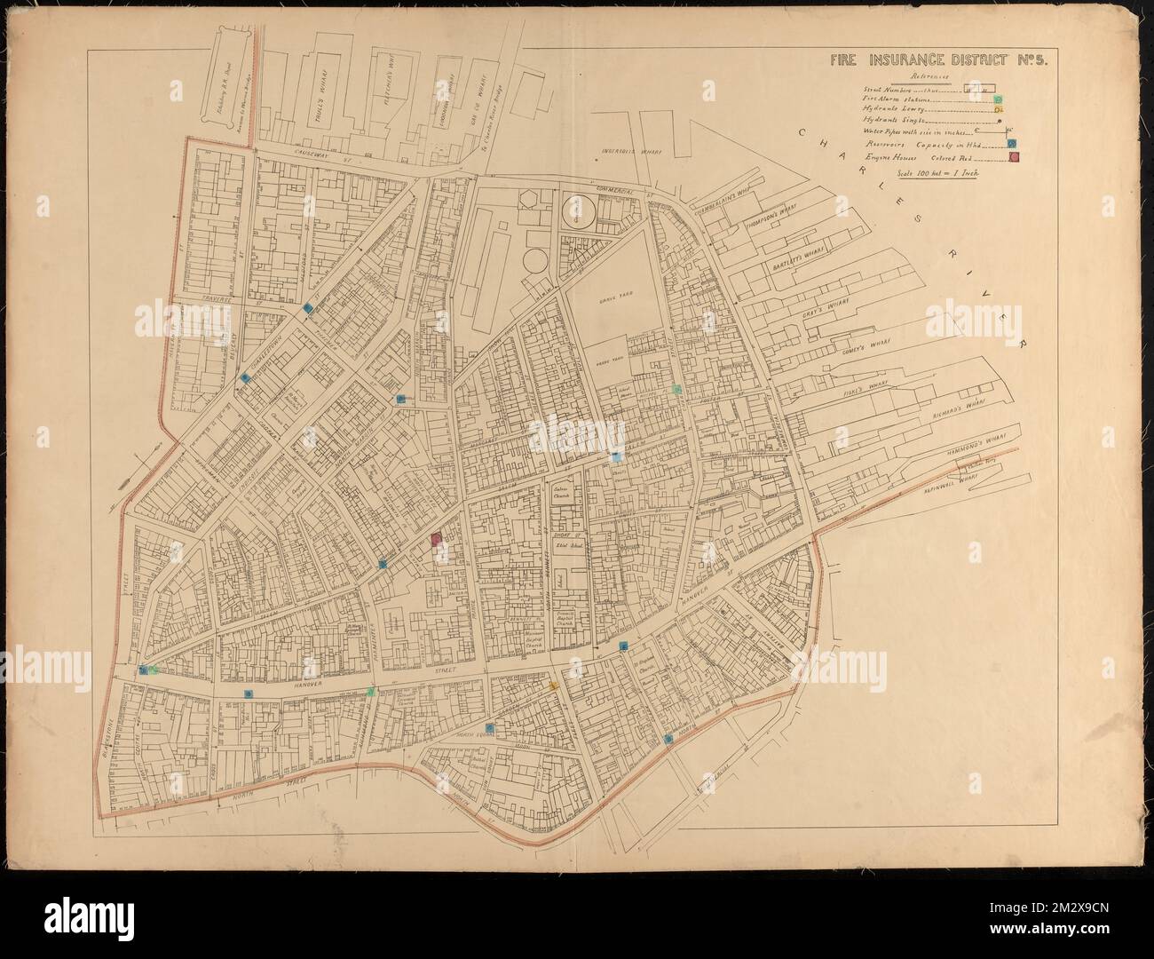 Fire insurance district atlas showing the fire insurance districts of ...