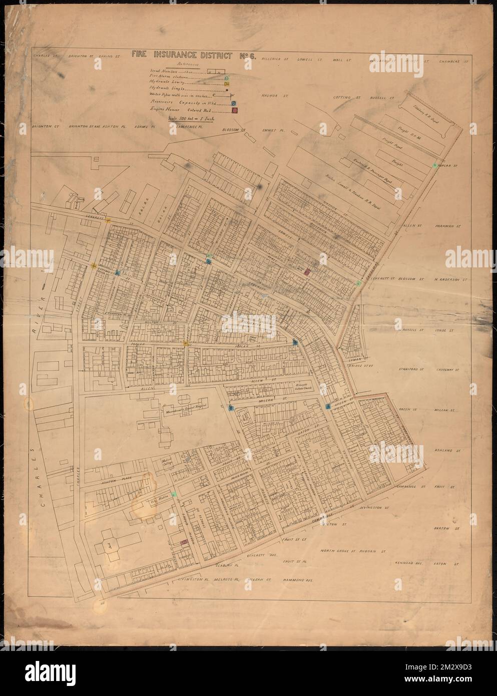 Fire insurance district atlas showing the fire insurance districts of ...