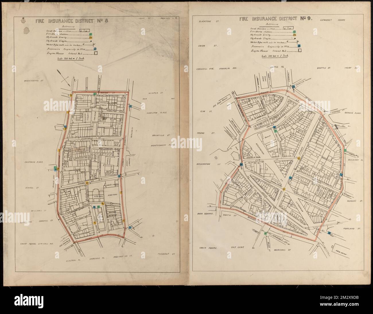 Fire insurance district atlas showing the fire insurance districts of ...