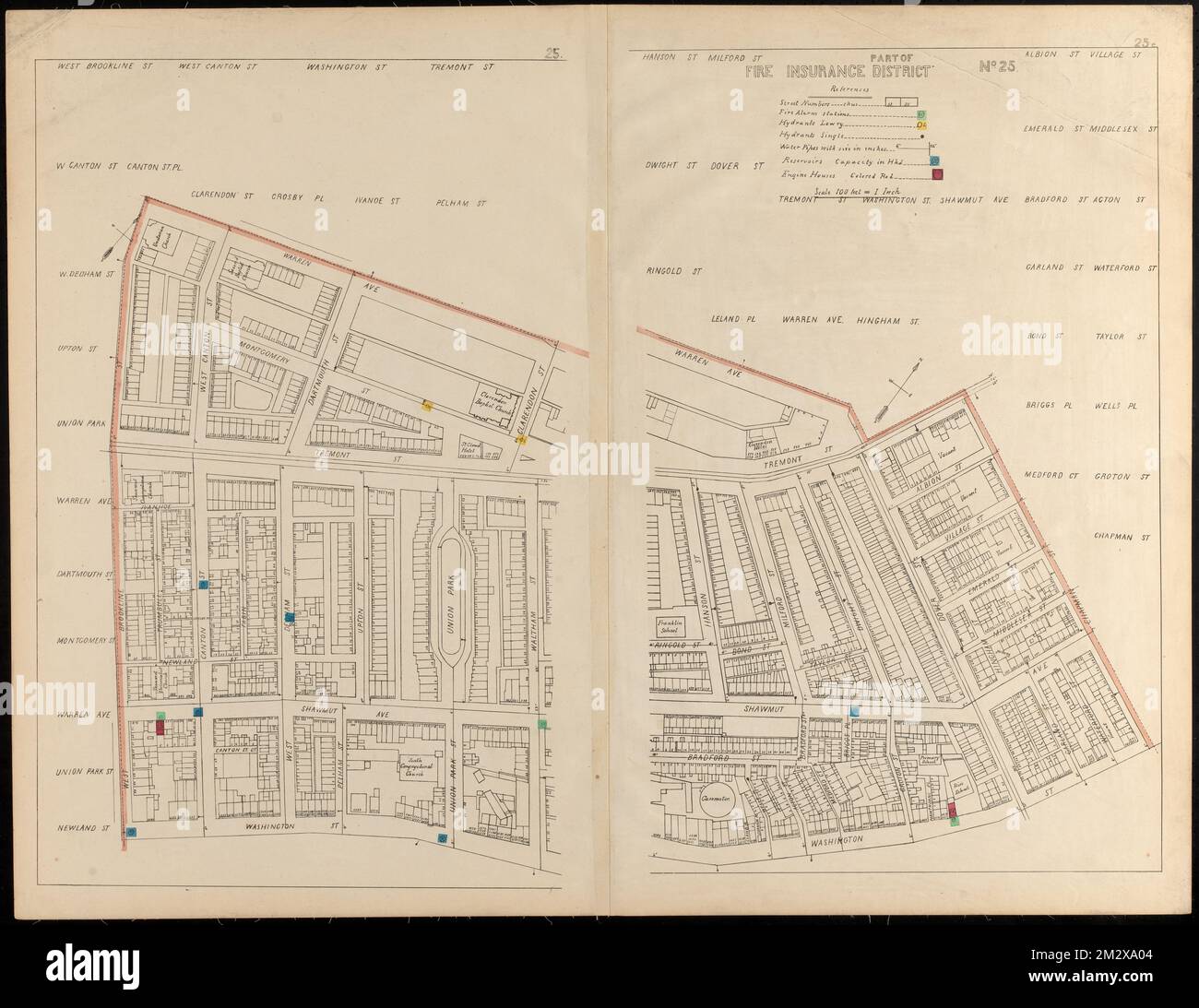 Fire insurance district atlas showing the fire insurance districts of ...