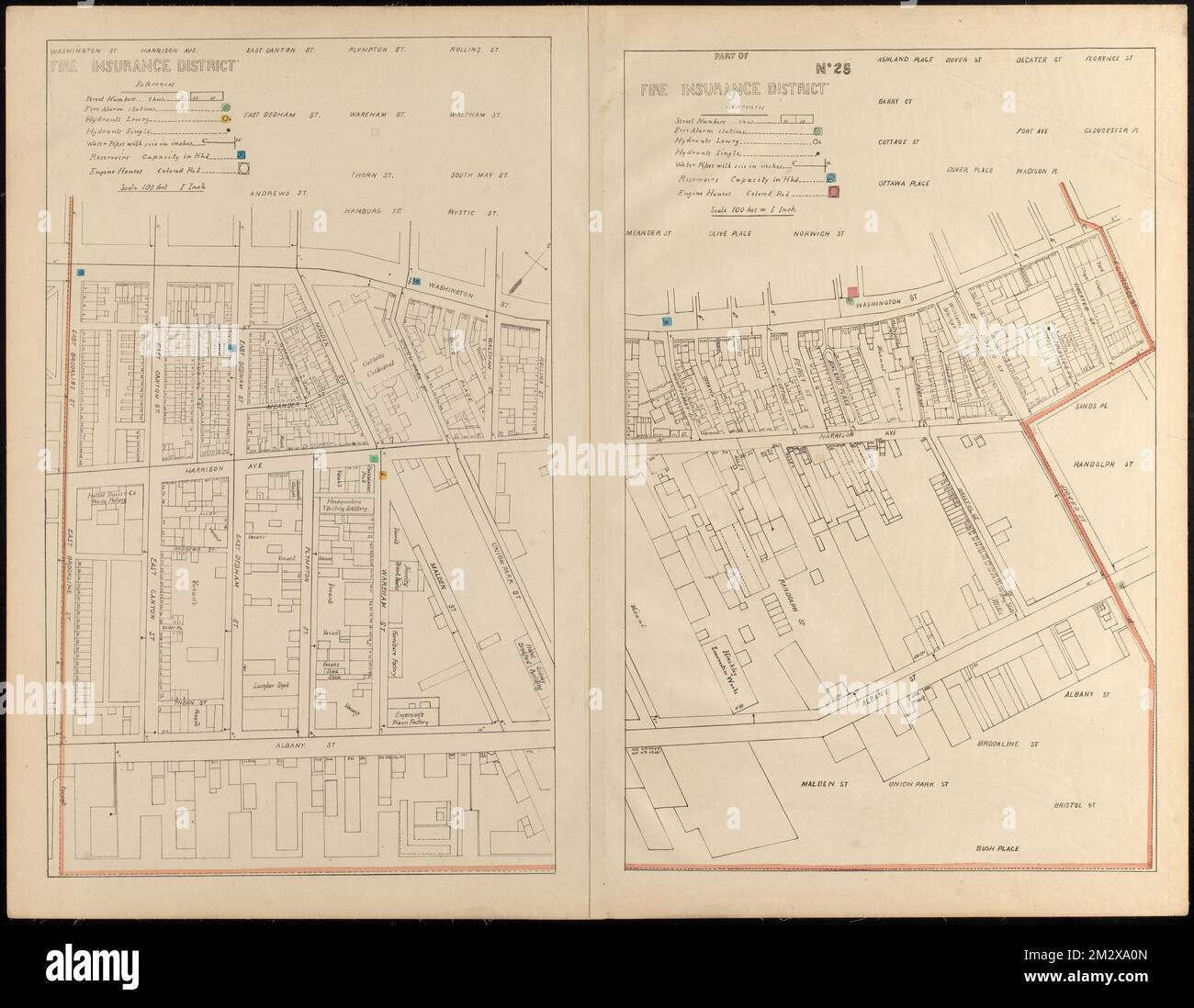 Fire insurance district atlas showing the fire insurance districts of ...