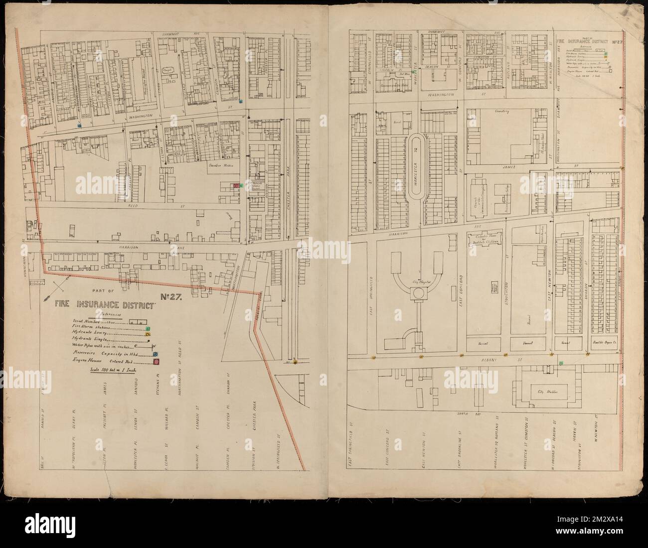 Fire insurance district atlas showing the fire insurance districts of ...