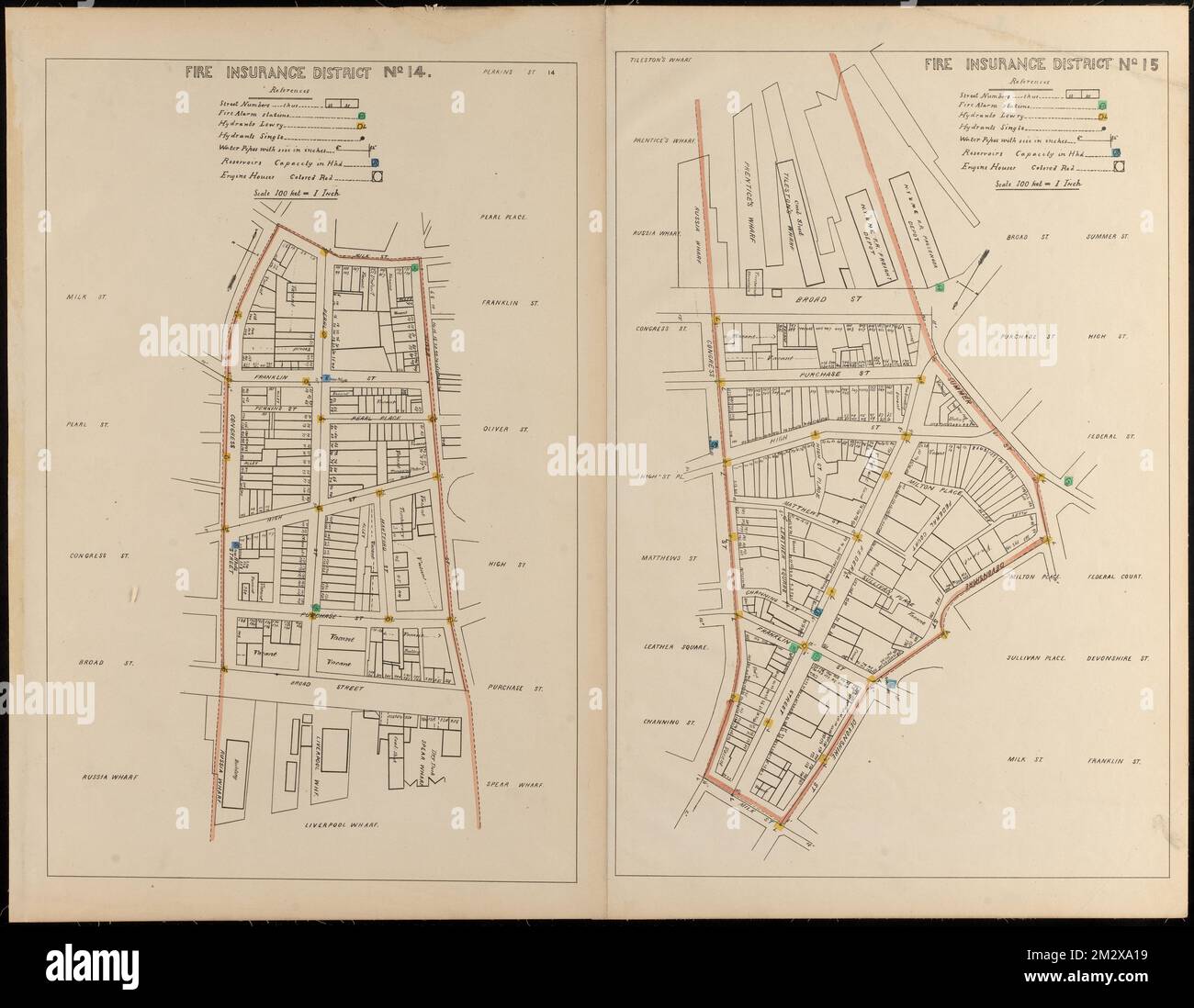 Fire insurance district atlas showing the fire insurance districts of ...