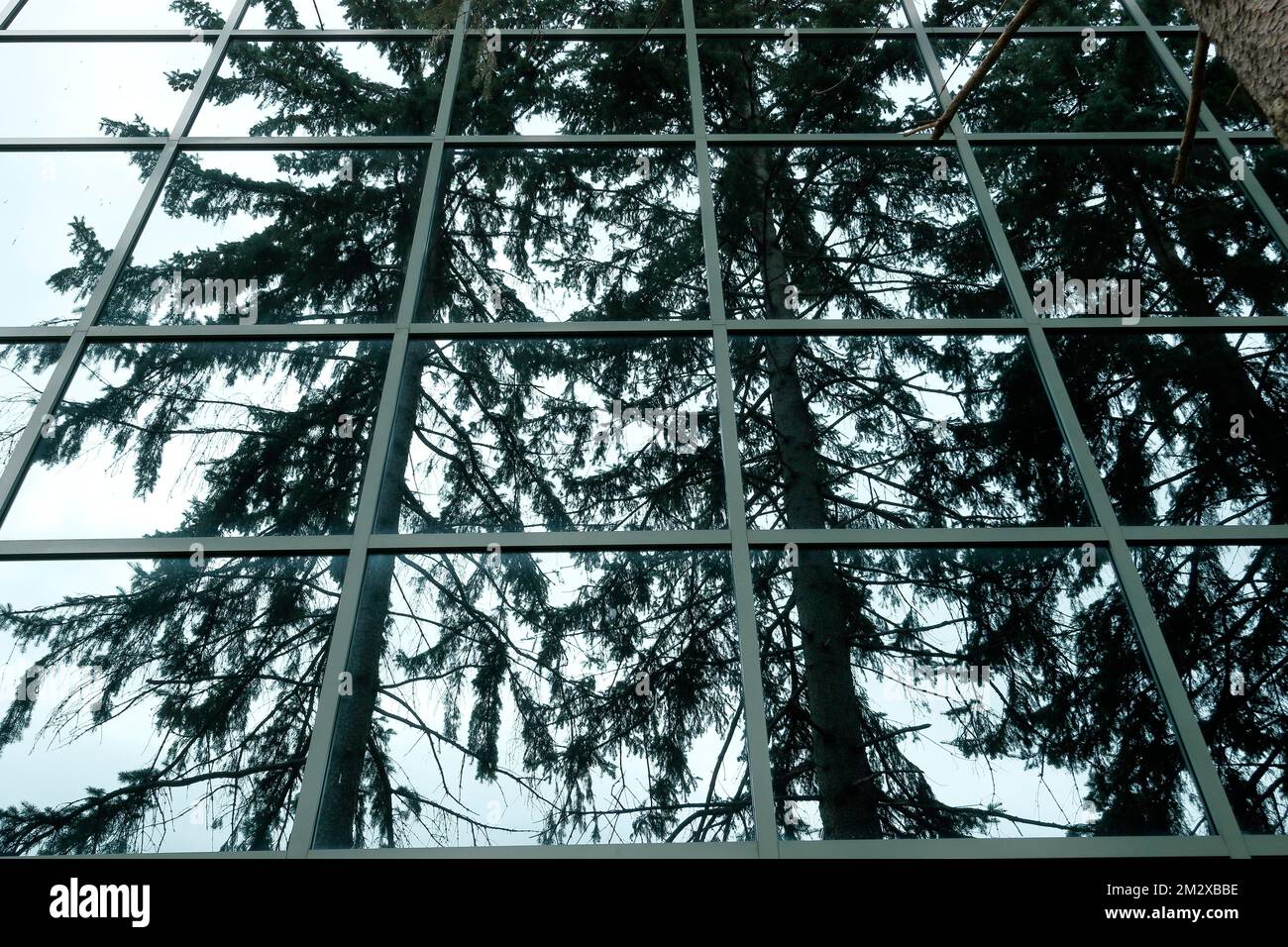 Architecture, reflective facade, Palais de justice, Longueuil, Province ...