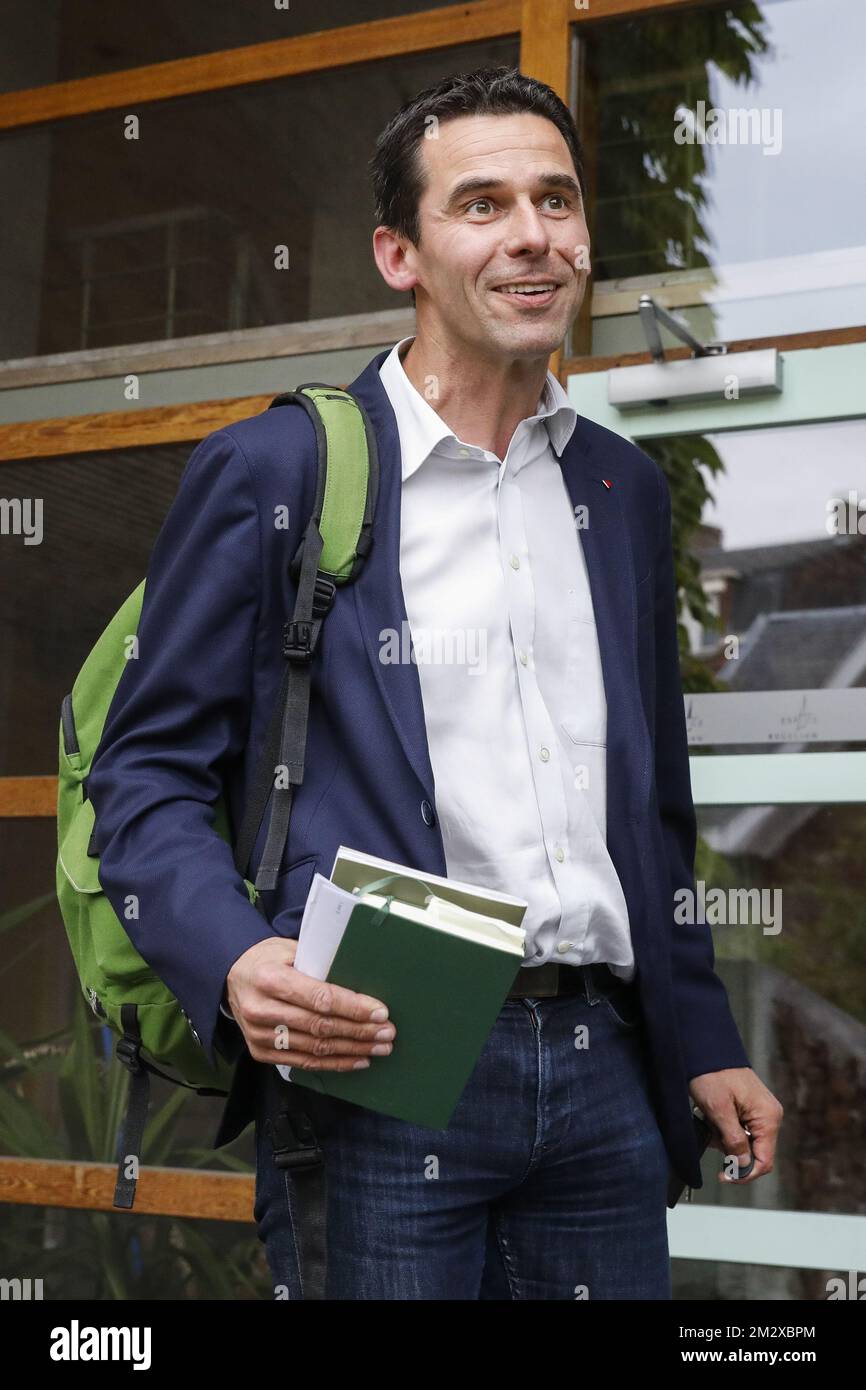Ecolo co-chairman Jean-Marc Nollet arrives at a party council of French ...