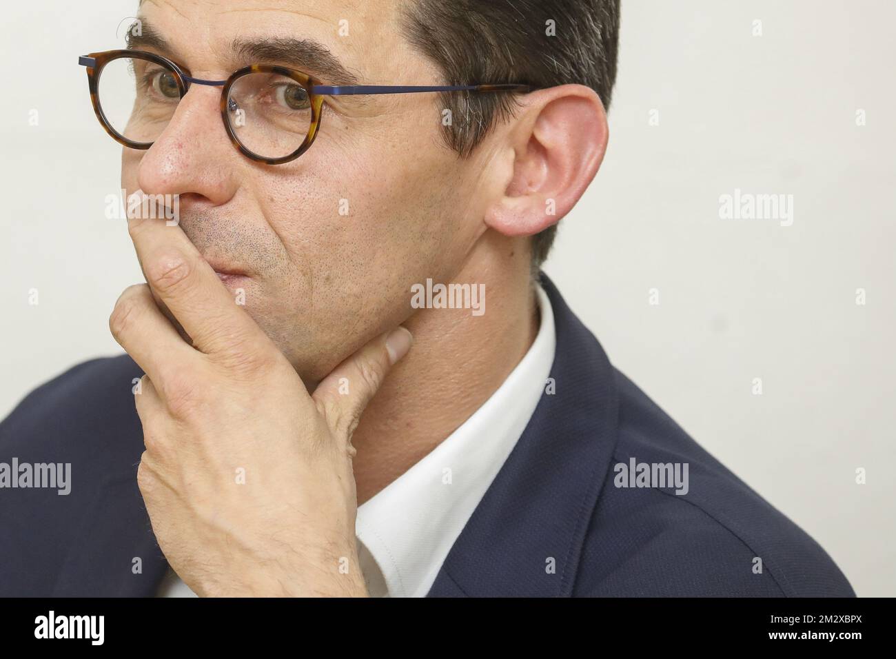 Ecolo co-chairman Jean-Marc Nollet pictured during a party council of ...