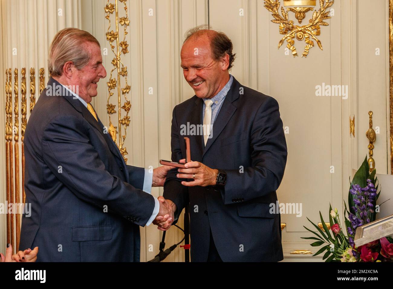 Vic Baron Swerts and Flemish Minister of Employment, Economy ...