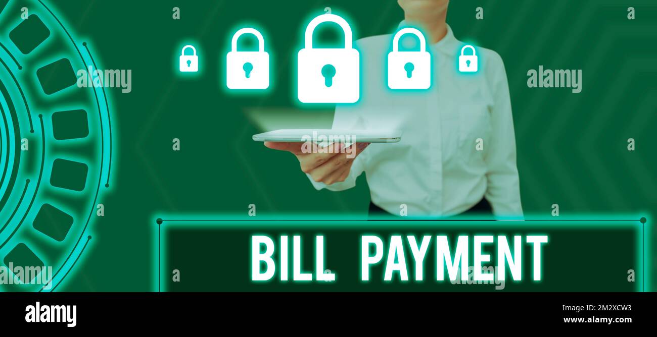 Conceptual display Bill Payment. Conceptual photo To give money to in ...