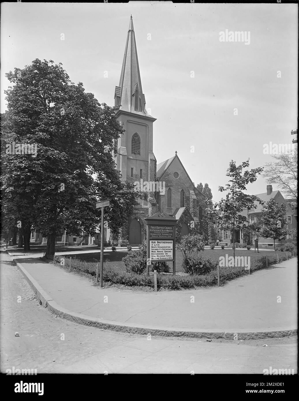 First Baptist Church at Myrtle Street and Centre Street, Jamaica Plain ...
