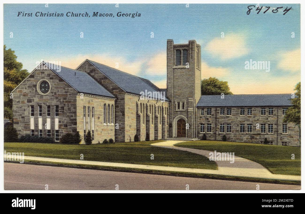 First Christian Church, Macon, Georgia , Churches, Tichnor Brothers ...