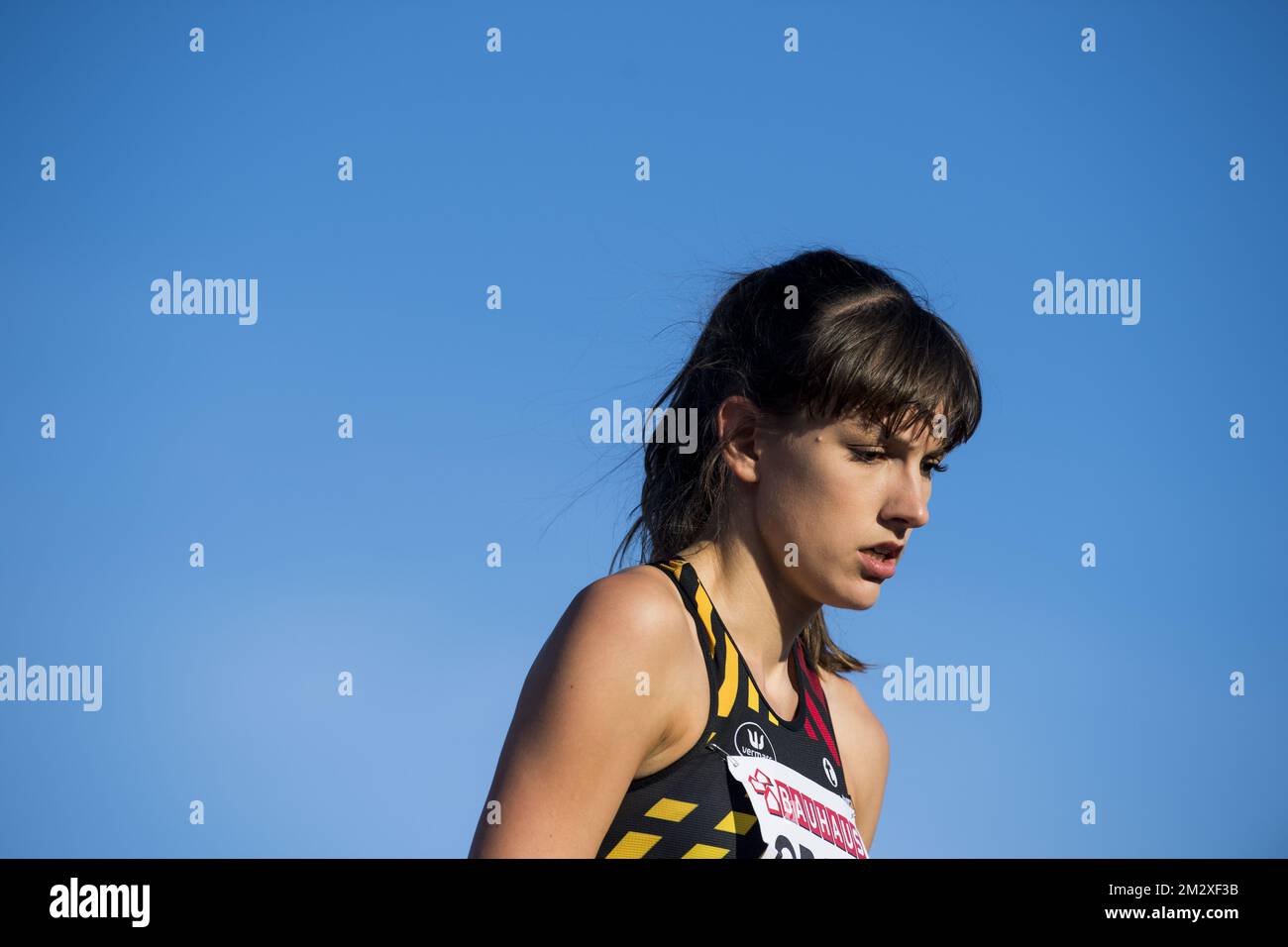 Belgian Claire Orcel pictured in action during the women's high jump ...